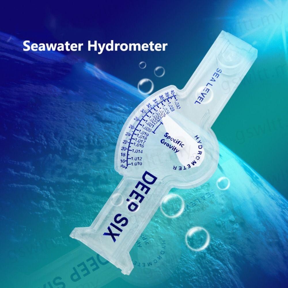 GSWLTT Fish Tank Hydrometer, Portable High Precision Seawater ...