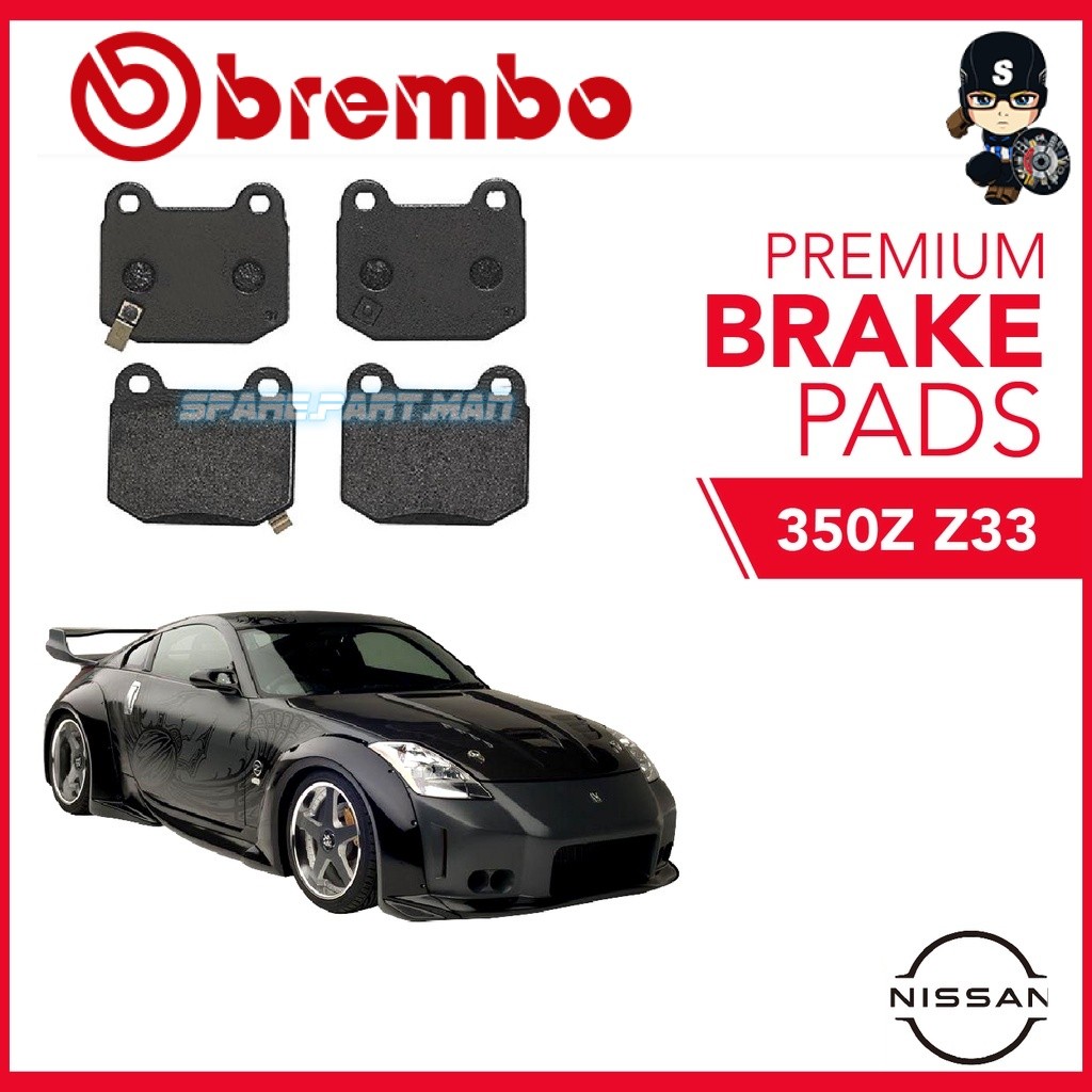 Original BREMBO Rear Brake Pads (1 set) Nissan 350Z Z33 | Shopee Malaysia