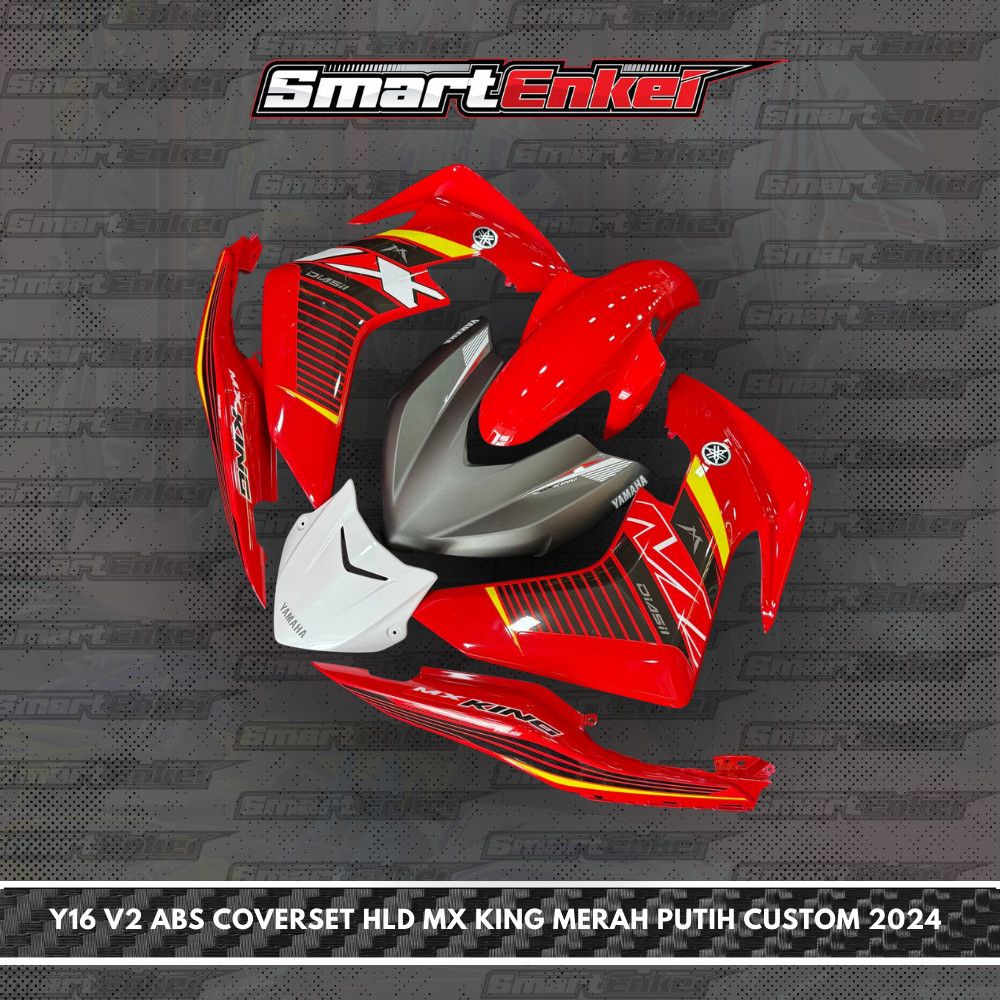 HLD-Y16 V2 ABS COVERSET MX KING MERAH PUTIH CUSTOM 2024 HLD | Shopee ...