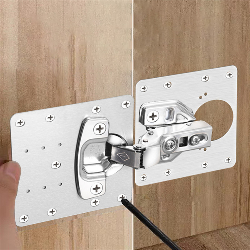 Wardrobe Doors Hinges Fixed Plate Cabinet Door Hinge Fixing Mounting ...