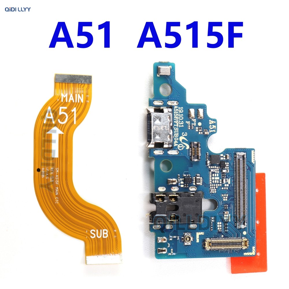 For Samsung Galaxy A51 SM-A515F A515 Motherboard Main Board Connect USB ...