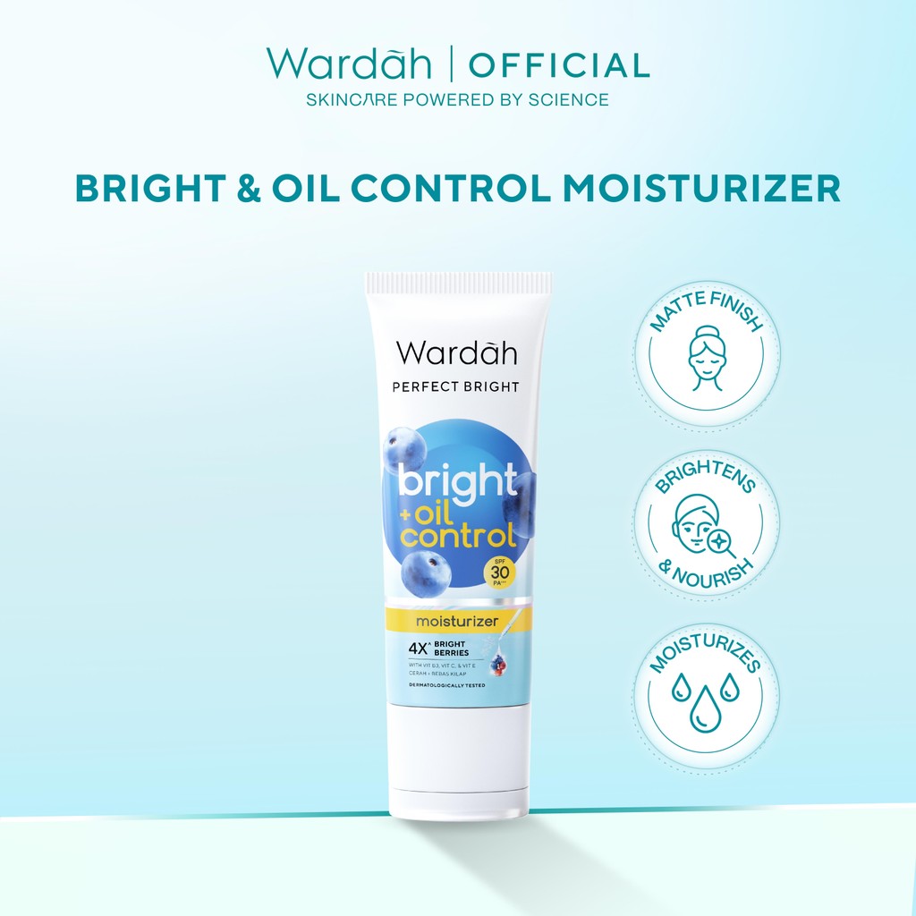 Wardah Perfect Bright Moisturizer Bright + Oil Control SPF 30 PA ...