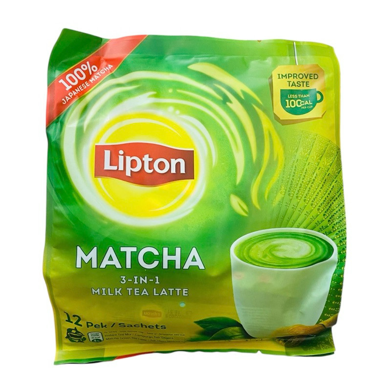 Lipton Milk Tea 3 in 1 Matcha Green Tea (12s) | Shopee Malaysia