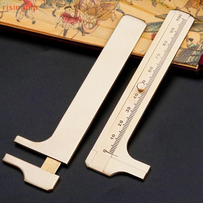 [risingmp] Mini Brass Scale 80/100mm Sliding Gauge Vernier Caliper ...