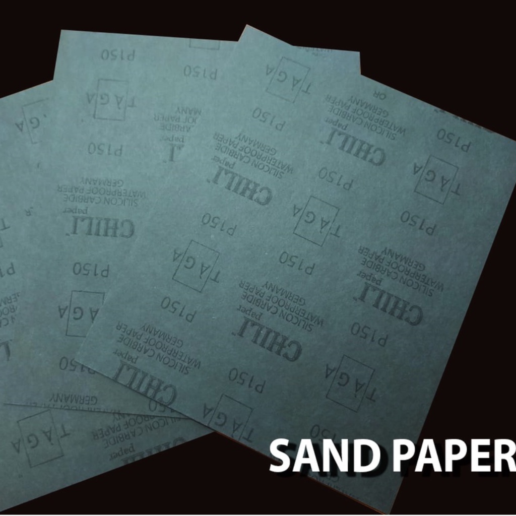 Sand Paper / Kertas Pasir P100 P320 P2000 TAGA Chili Silicon Carbide ...