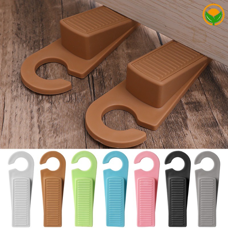 Rubber Wedge Door Stopper Holder Guard/Shock Absorbent Safety Protector ...