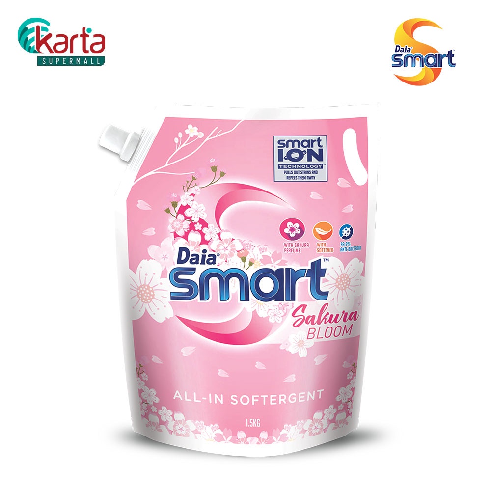 Daia Smart Liquid Detergent All-In Softergent Sakura Bloom 1.5kg ...