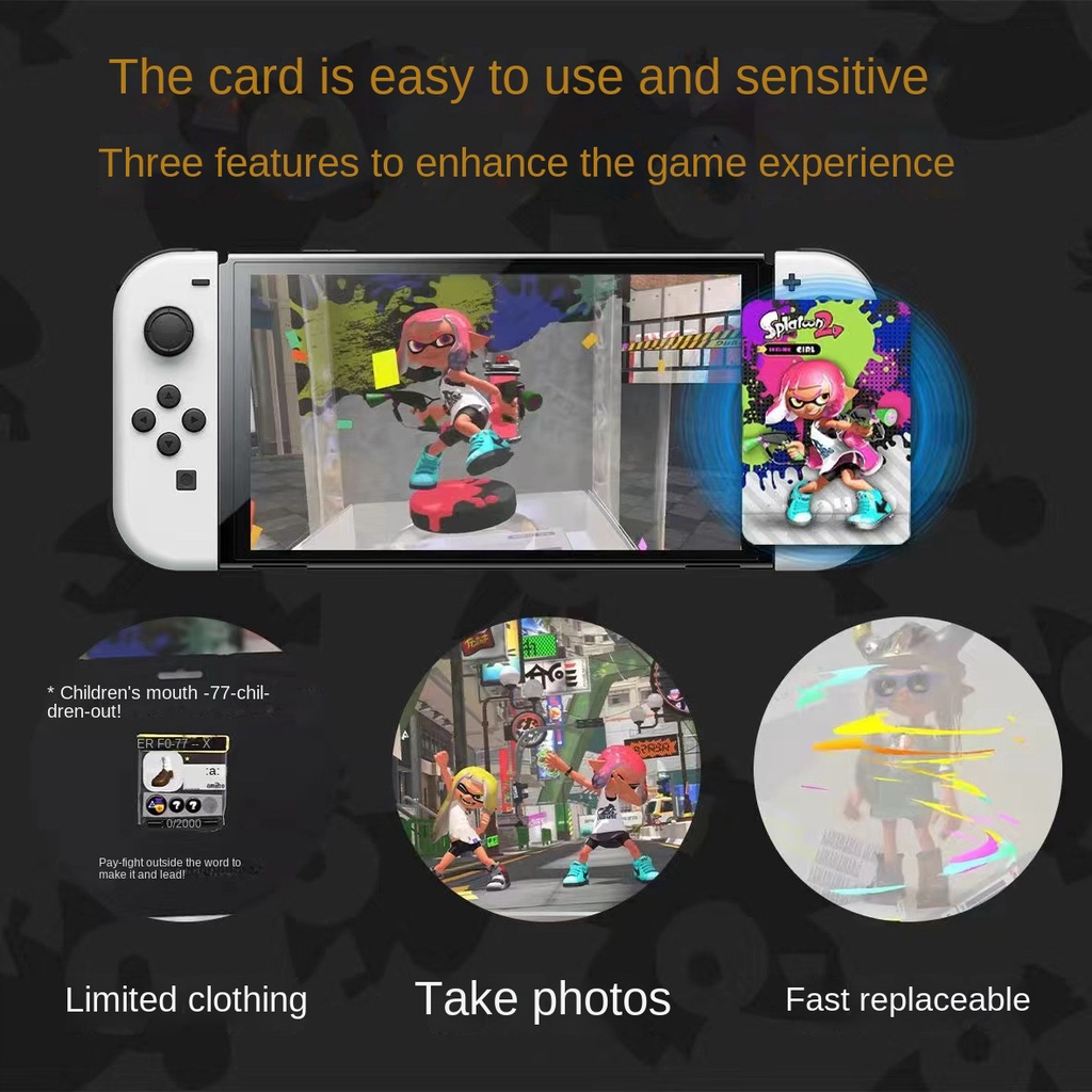 Newest Amiibo Splatoon 3 Characters Costume Props Card Splatoon 1 2 3 ...