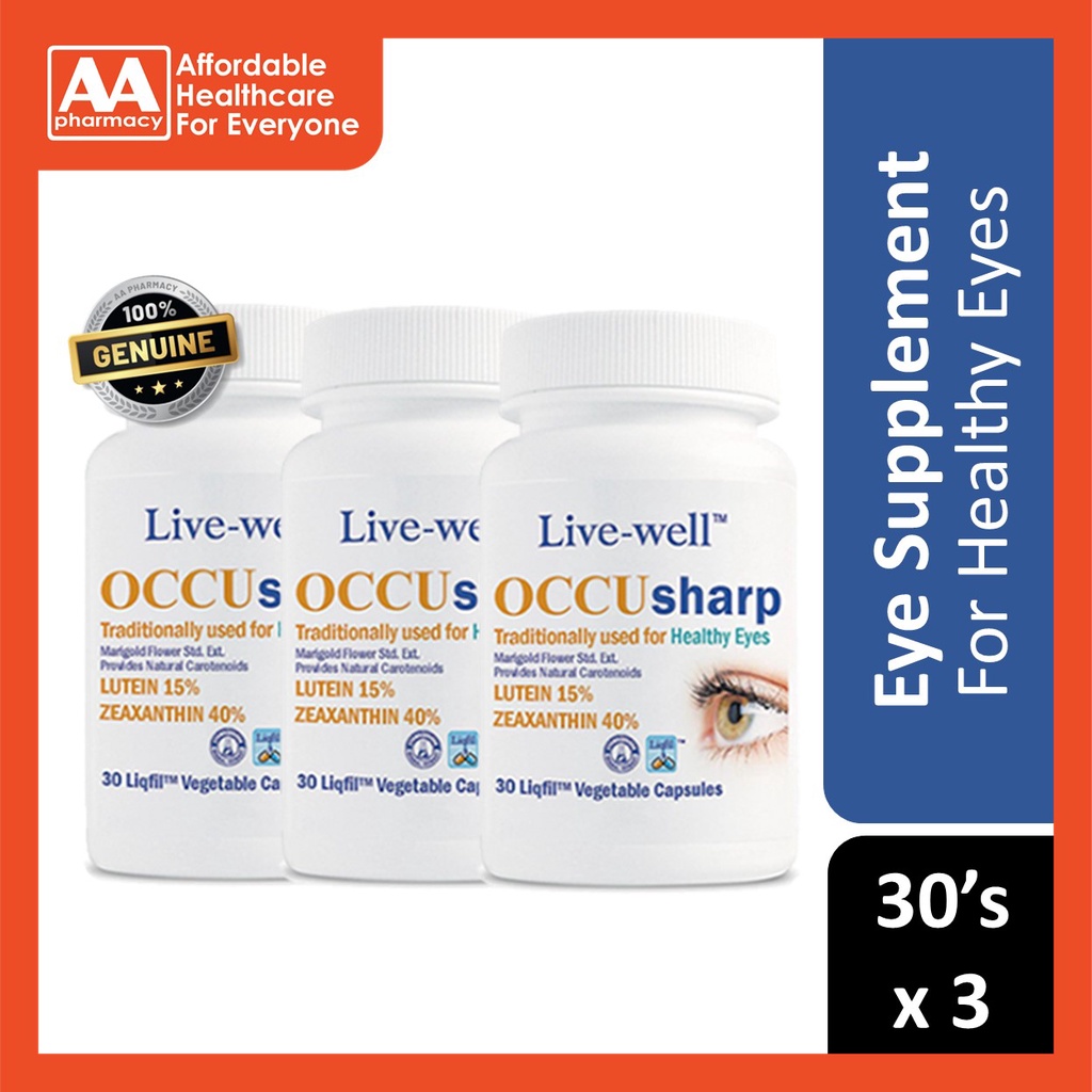 Live-Well Occusharp Capsule (3X30's) + Occugard 10's | Shopee Malaysia