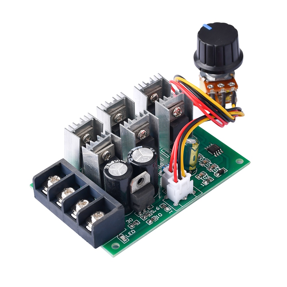 DC 9-55V 40A 2000W PWM DC Motor Speed Controller 12V DC Motor Pump ...