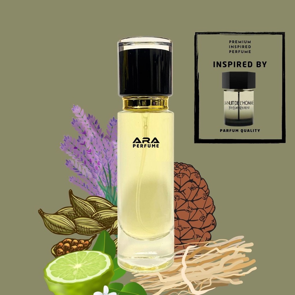 Ara Perfume Inspired LA NUIT LHOMME Pati Perfume Men Perfume Gred ...