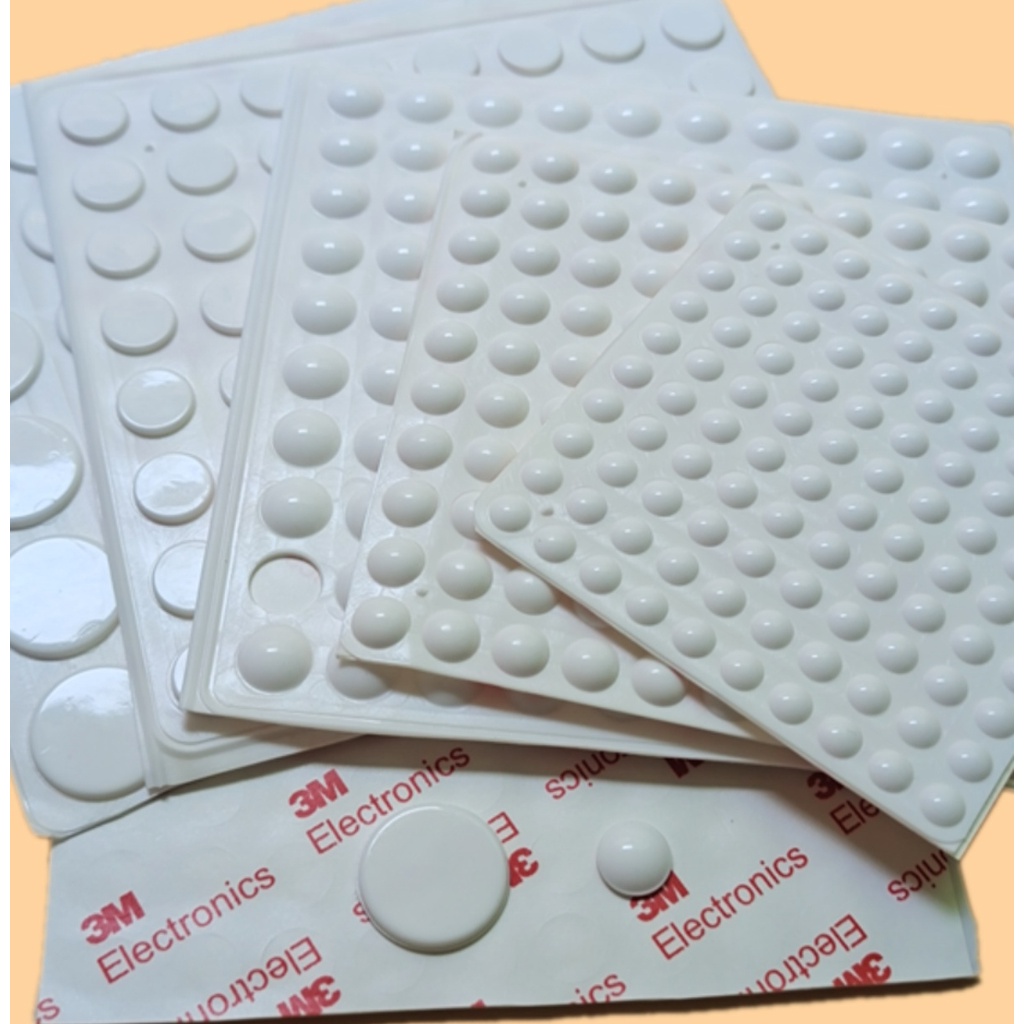 3M Self Adhesive Silicone Rubber Pads Sound Dampening Cabinet Door ...