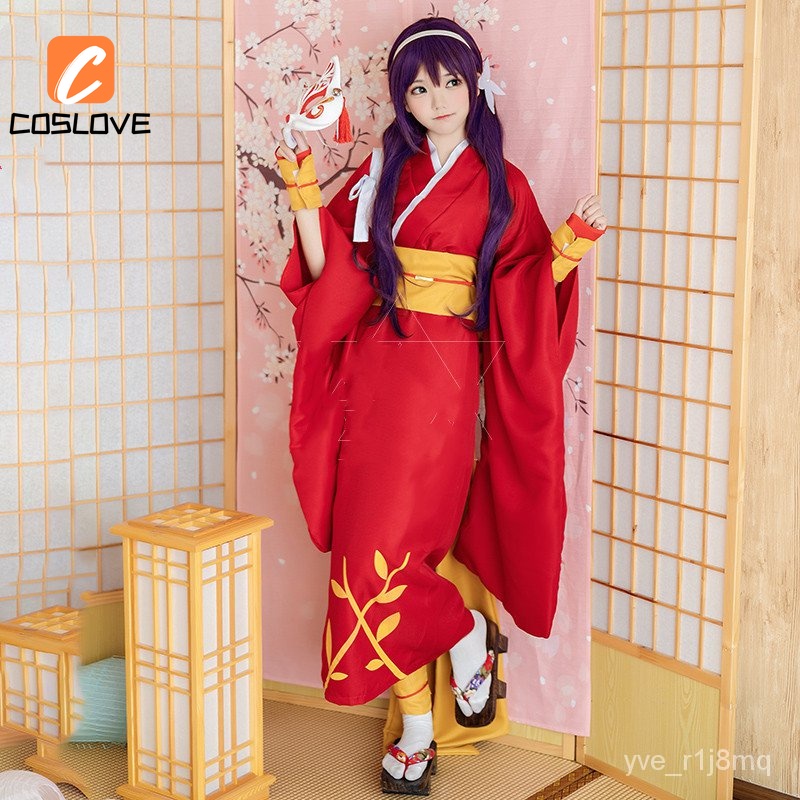 Japan Anime Bungou Stray Dogs Kyoka Izumi Cosplay Full Set Costume Red ...