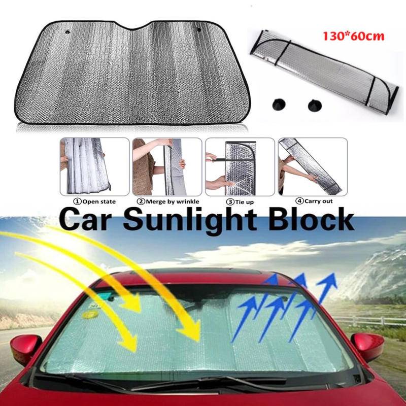 Auto Car Front / Rear Windscreen Foldable Reflective Sunshade ...