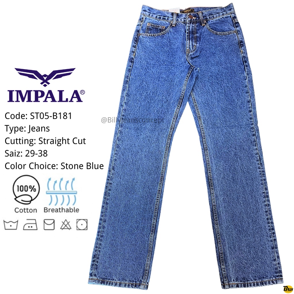 IMPALA Brand Men’s Straight Cut Jeans ( ST05-B181 ) | Shopee Malaysia