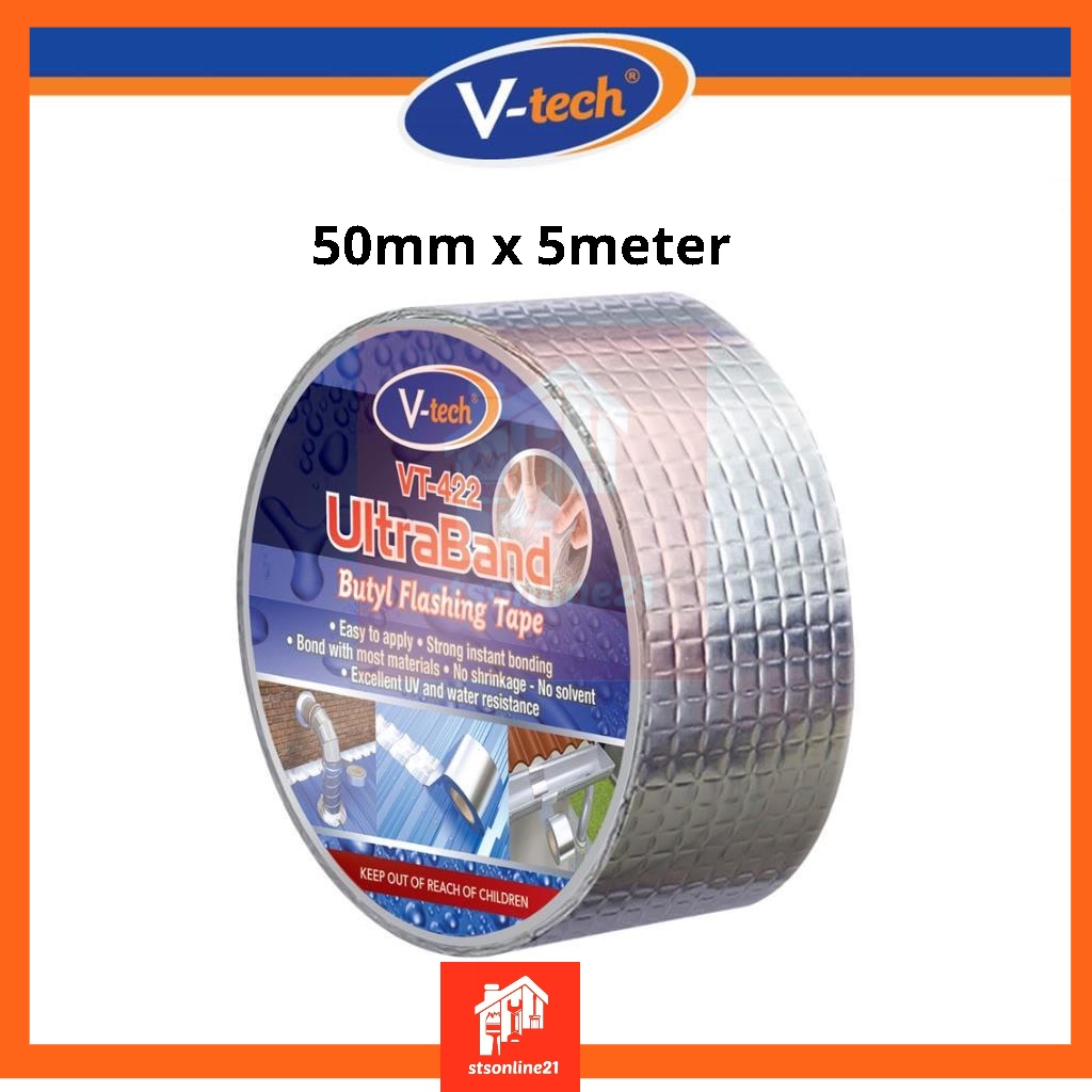 V-tech VT-422 UltraBand Butyl Flashing Tape Grey Tape 50mm*5meter ...