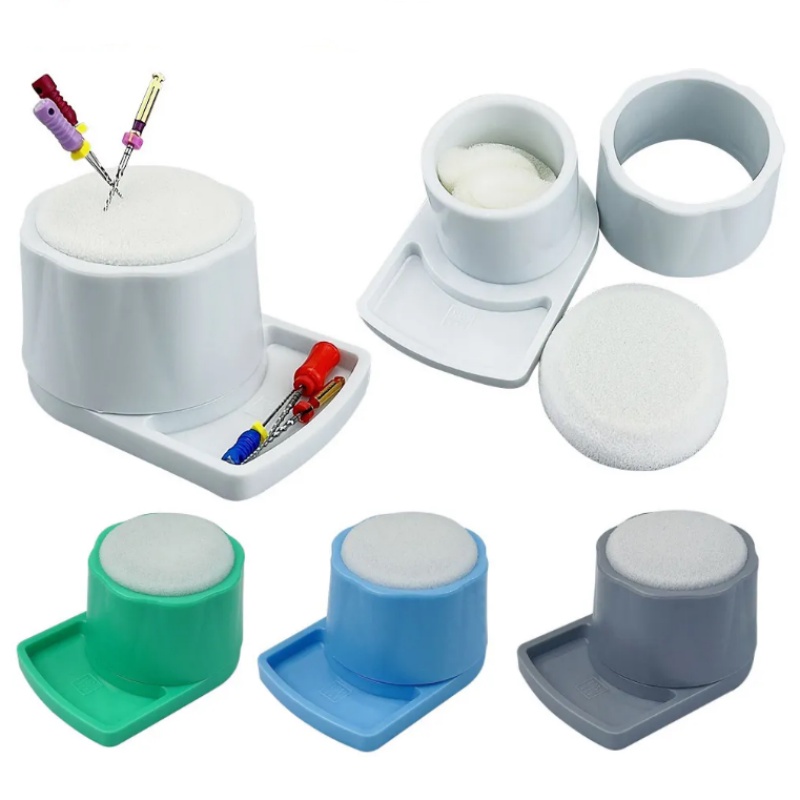 Dental Endo File Clean Stand Holder Cleaning Foam Root Canal Drills ...