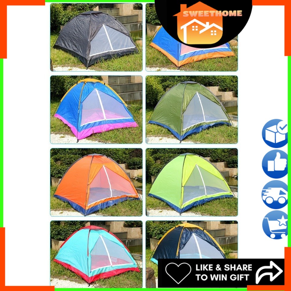 EcoSport 2 Person Camping Tent with Carry Bag (Multiple Color) Khemah ...