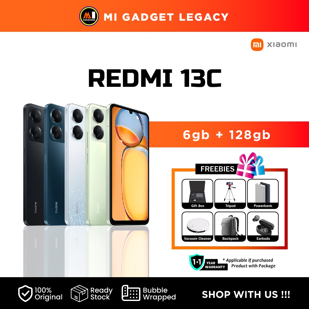REDMI 13C [6+6GB RAM 128GB ROM] - Original Xiaomi Malaysia | Shopee ...