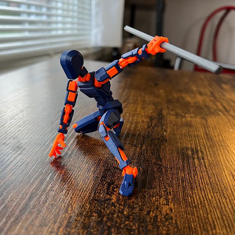 Upgraded Version 3d Printing Multi-Joint Action Figure Lucky 13 Toys ...