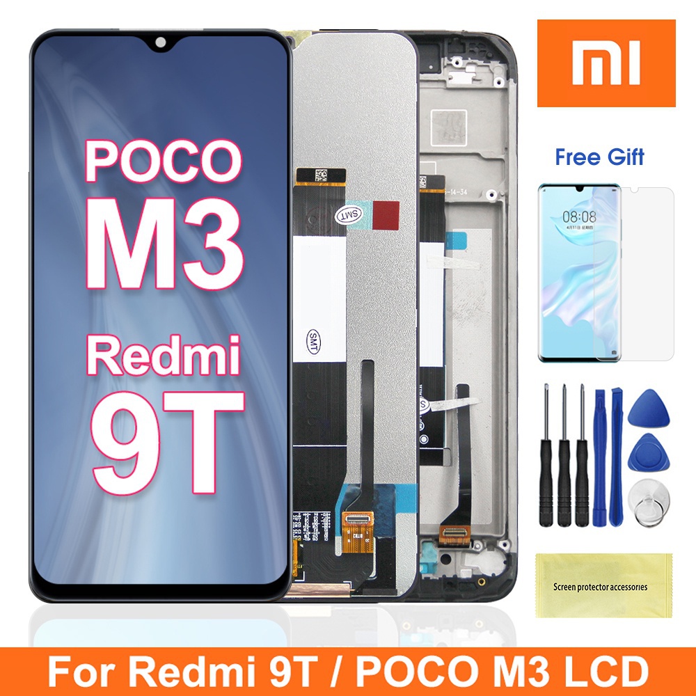 Original LCD For POCO M3 LCD Redmi 9T LCD Display Touch Screen ...