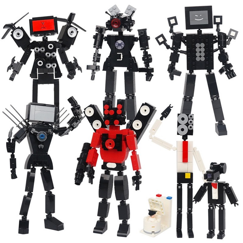 Skibidi Toilet Building Block Vs Camera Man Toy Skibidi Toilet Skibidi ...