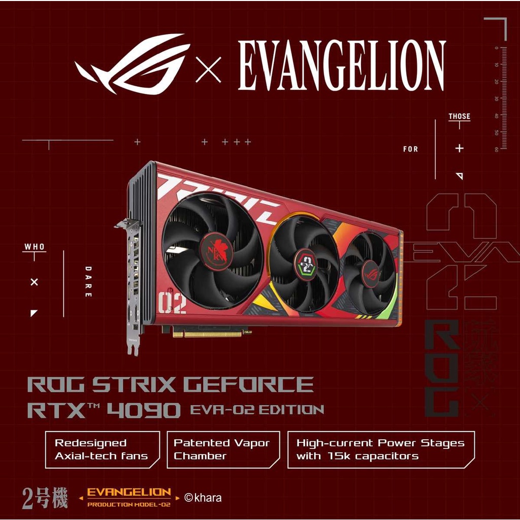 Asus ROG Strix GeForce RTX™ 4090 24GB GDDR6X OC EVA-02 Edition | Shopee ...