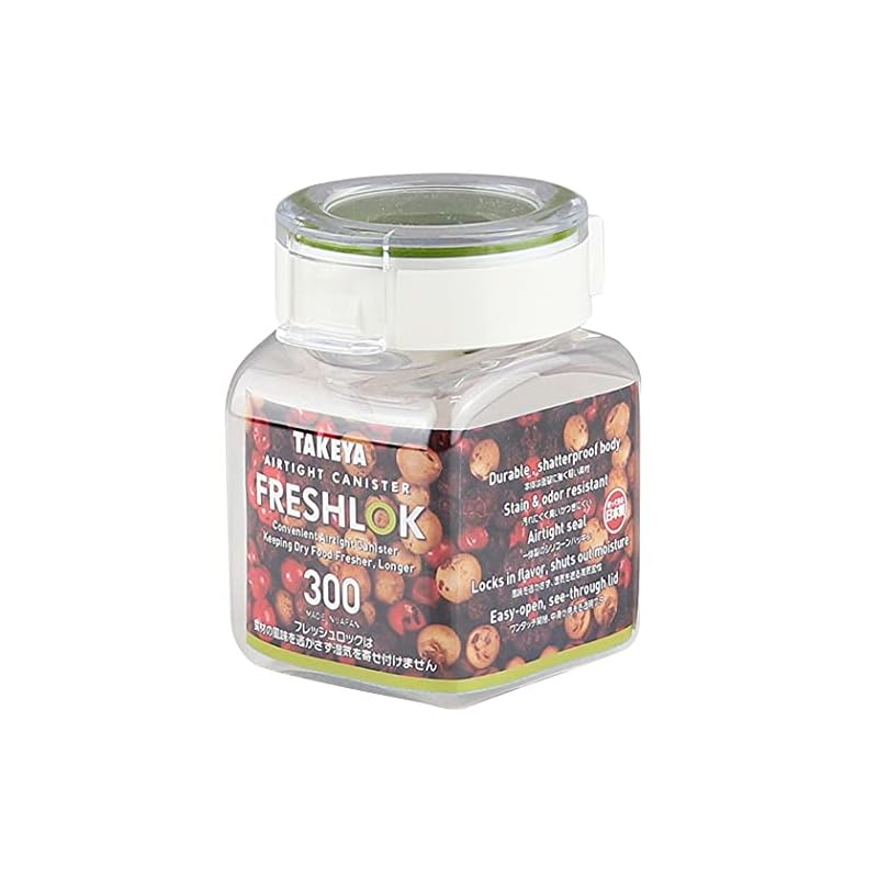 Takeya Fresh Lock Rectangle 300ml, made in Japan, one-touch open/close ...