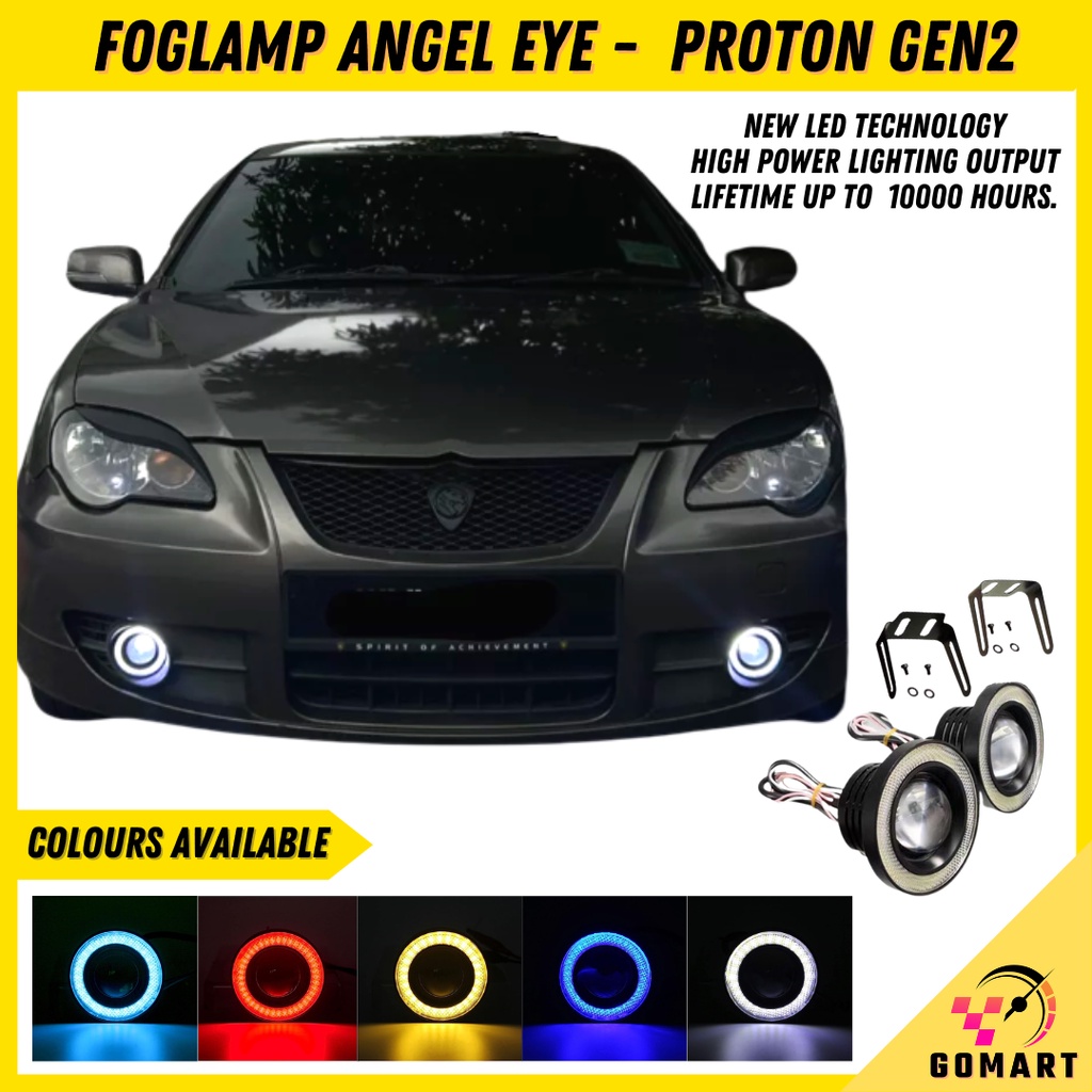 PROTON GEN2 ANGEL EAGLE EYE Halo Ring LED Fog Lamp Light Spotlight ...