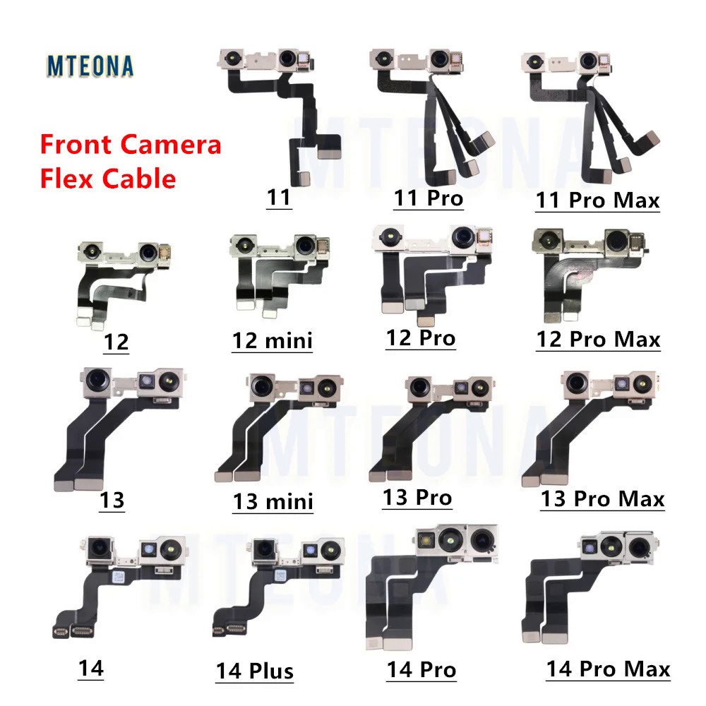 Original Front Camera Flex Cable For iPhone 11 12 13 14 Pro Max mini ...