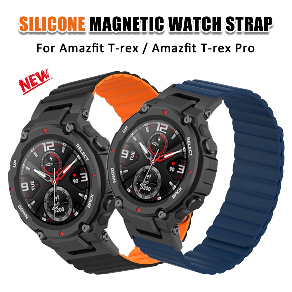 Silicone magnetic sports and leisure watch strap for Huami Amazfit T ...