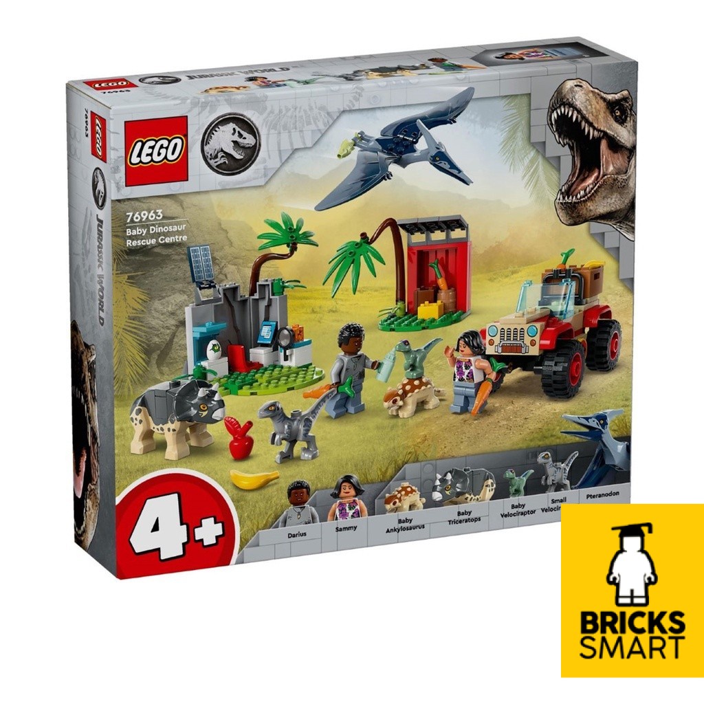 LEGO 76963 Jurassic World Baby Dinosaur Rescue Center Building Toy Set ...