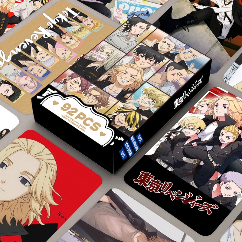 Tokyo Revengers Photocard Lomo Card Postcard Stickers Fans Gift 92pcs ...