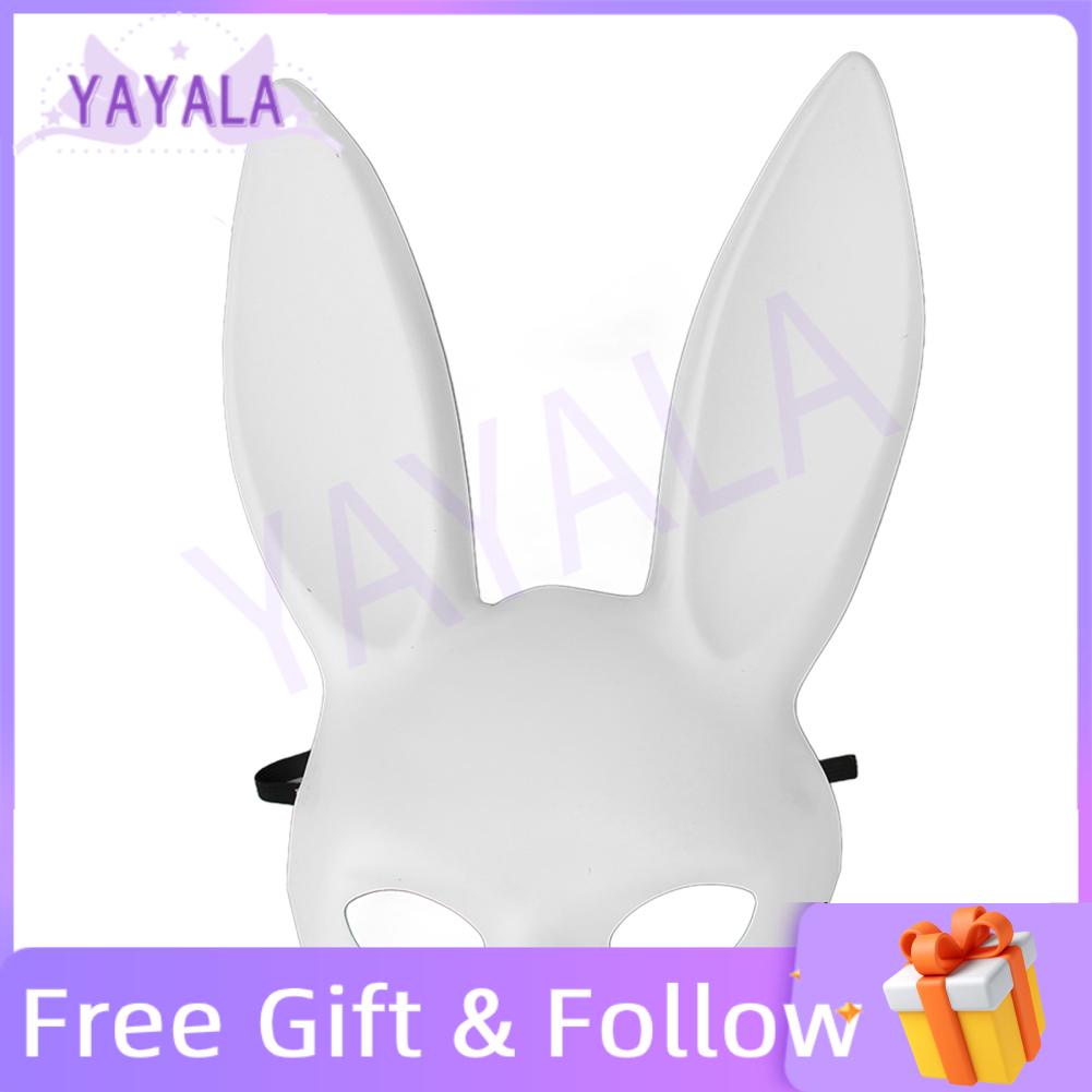 Yayala Women Rabbit Mask Strap Fixing Half Face Avoid Fall Off Prevent ...