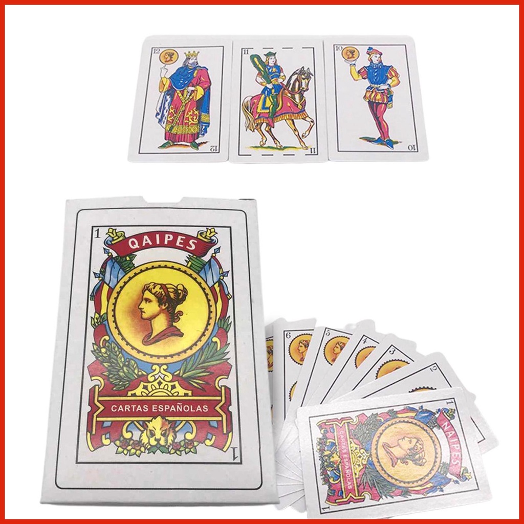 Spanish Poker Cards Large Paper Playing Cards for Spanish Clear Printed ...