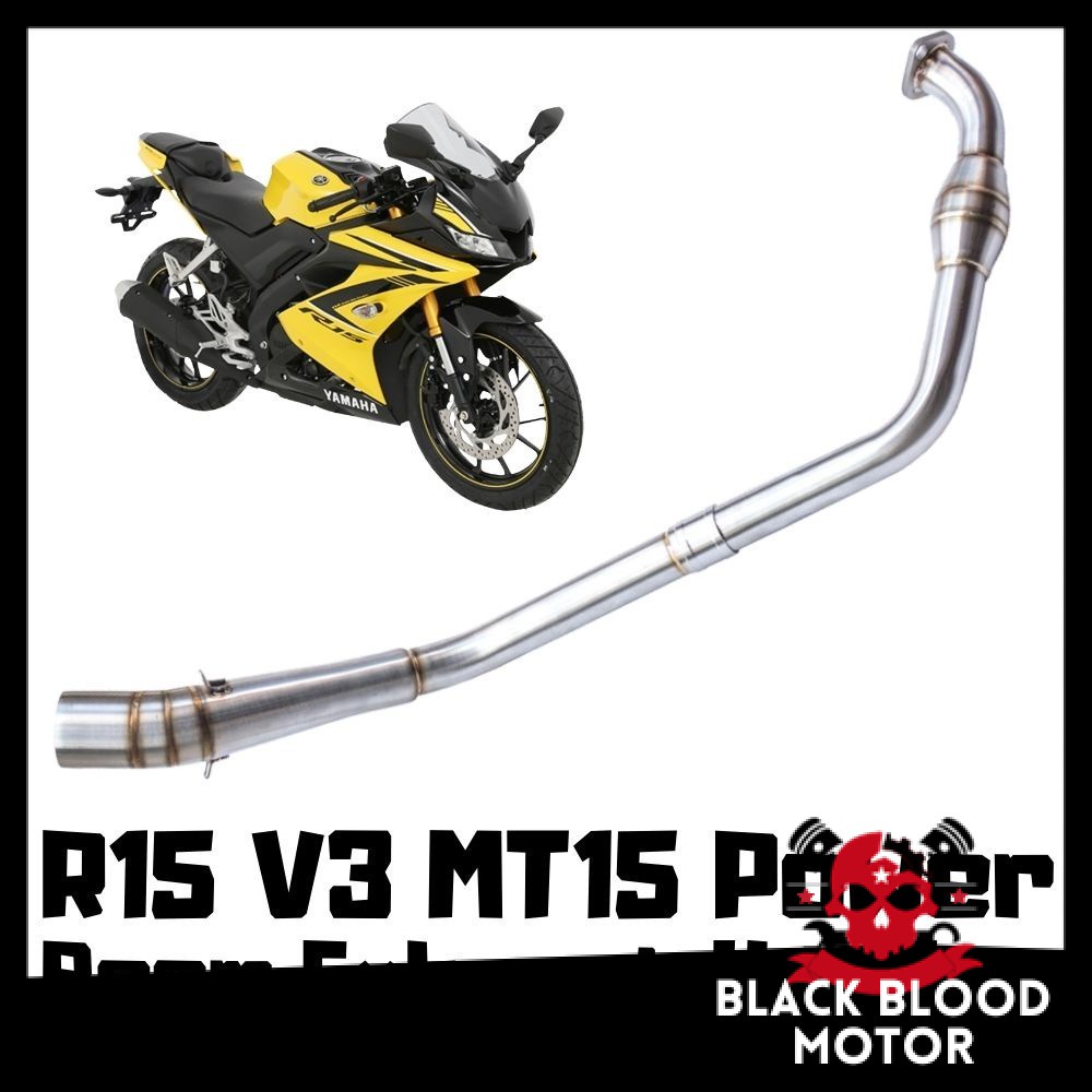Yamaha R15 V3 MT15 Exhaust Header 32mm Header Piping Stainless Steel ...