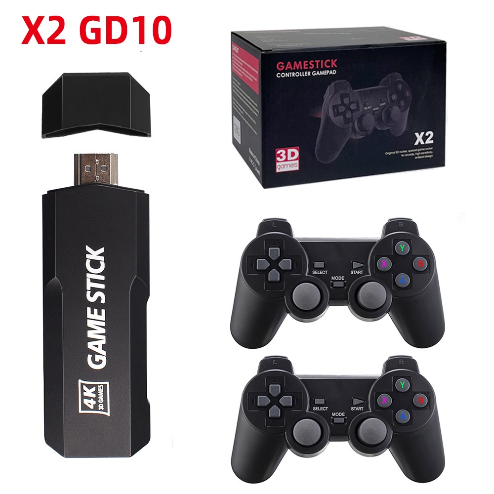 X2 Plus GD10 Pro 4K Game Stick 3D HD Retro Video Game Console Wireless ...