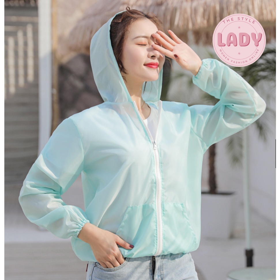 TSL Transparent Anti UV Jacket Sun Protection Clothing Women Zipper ...