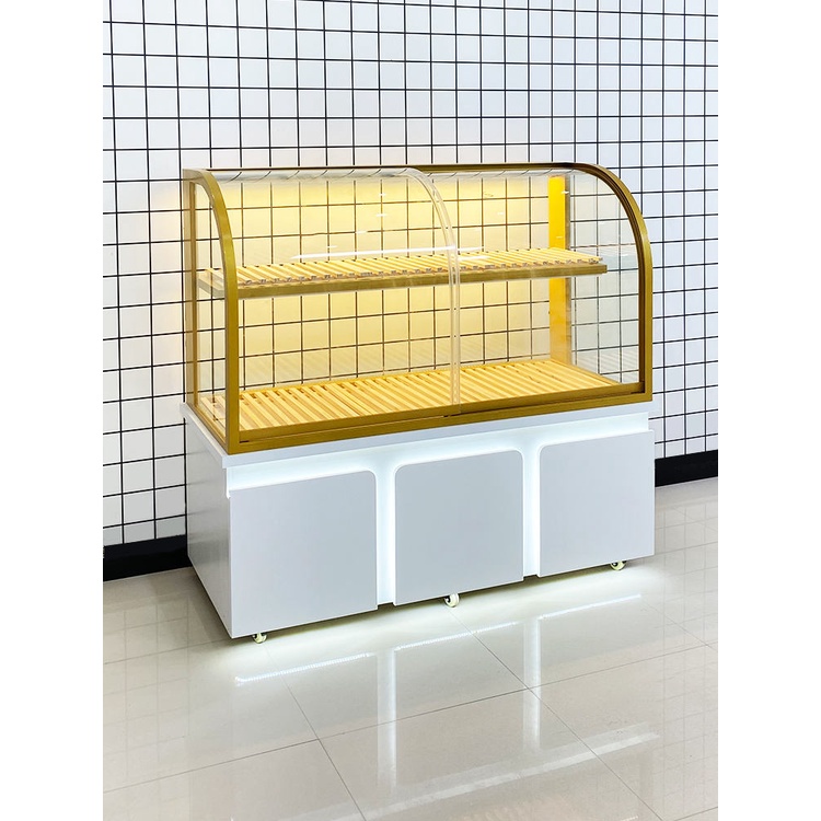 Bread Display Cabinet Semi-curved Cake Pastry Shop Baking Wall Side ...