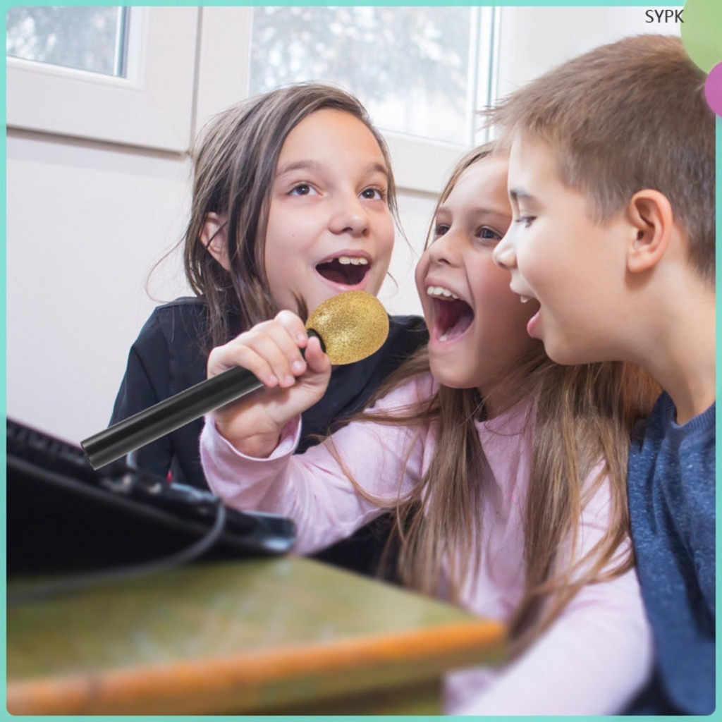 Halloween Decoration Microphone Singing Props Fake Microphone Dance Bar ...