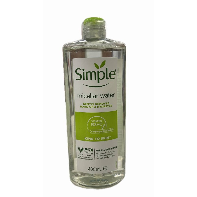 SIMPLE MICELLAR CLEANSING WATER 400ML (EXP:07/2025) | Shopee Malaysia