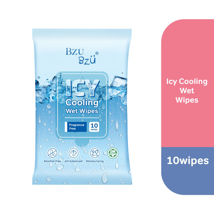 BZU BZU Icy Cooling Wet Wipes 10s | Shopee Malaysia