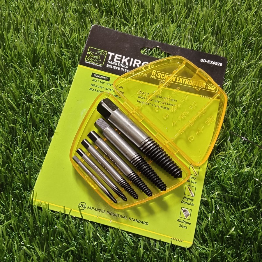 Tekiro Back Tap 5pcs Open Broken Bolt Screwdriver Extractor Set ...