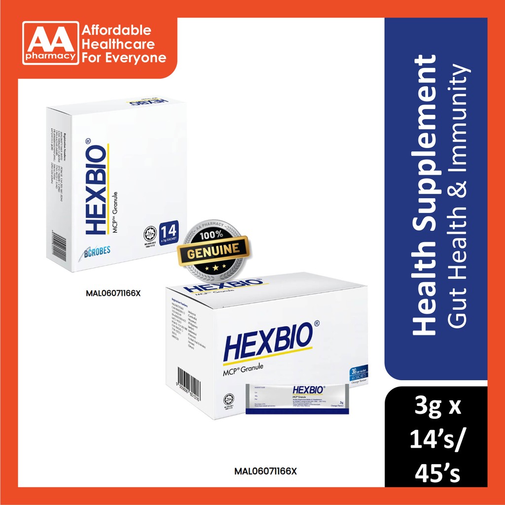 Hexbio MCP Granule (30 Billion CFU Probiotics) Sachet 3g (14's/45's ...