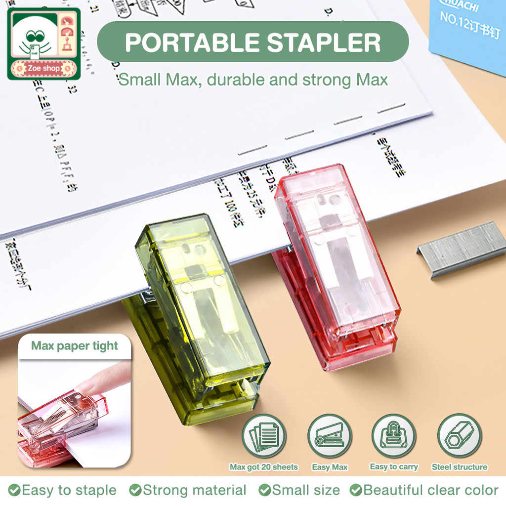Transparent Mini Stapler Small Labor-Saving Convenient Binding Machine ...