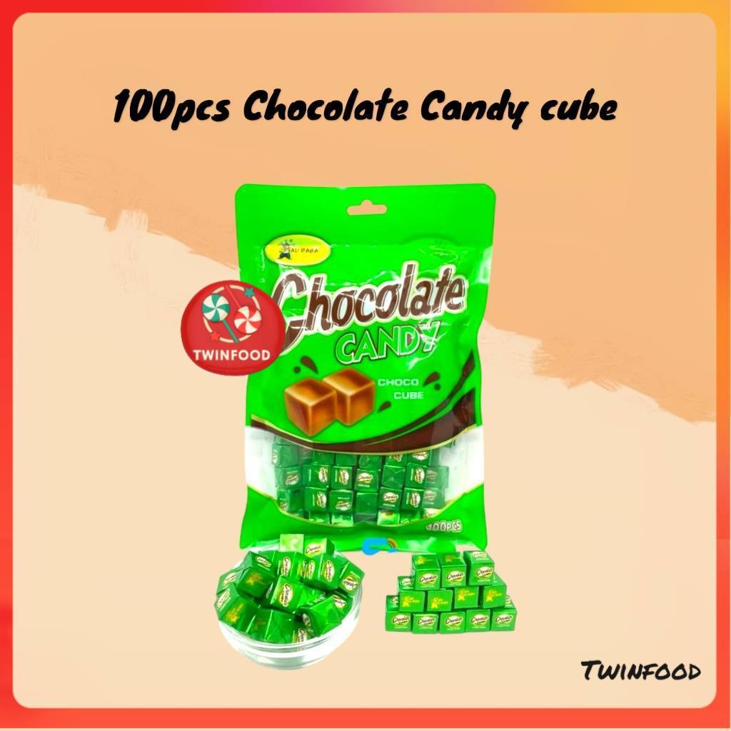 100pcs Ali Chocolate Candy cube | Kiub Coklat Setiap Pek | Shopee Malaysia