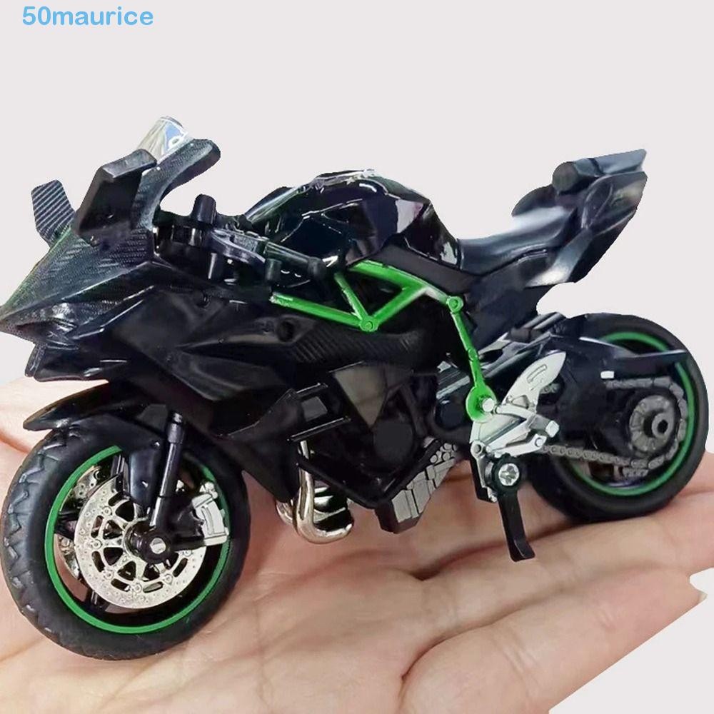MAURICE Diecast Motorcycle, Static Die Casting Motorcycle Model, Motobike Ninja ZX-12R Metal 1: ...