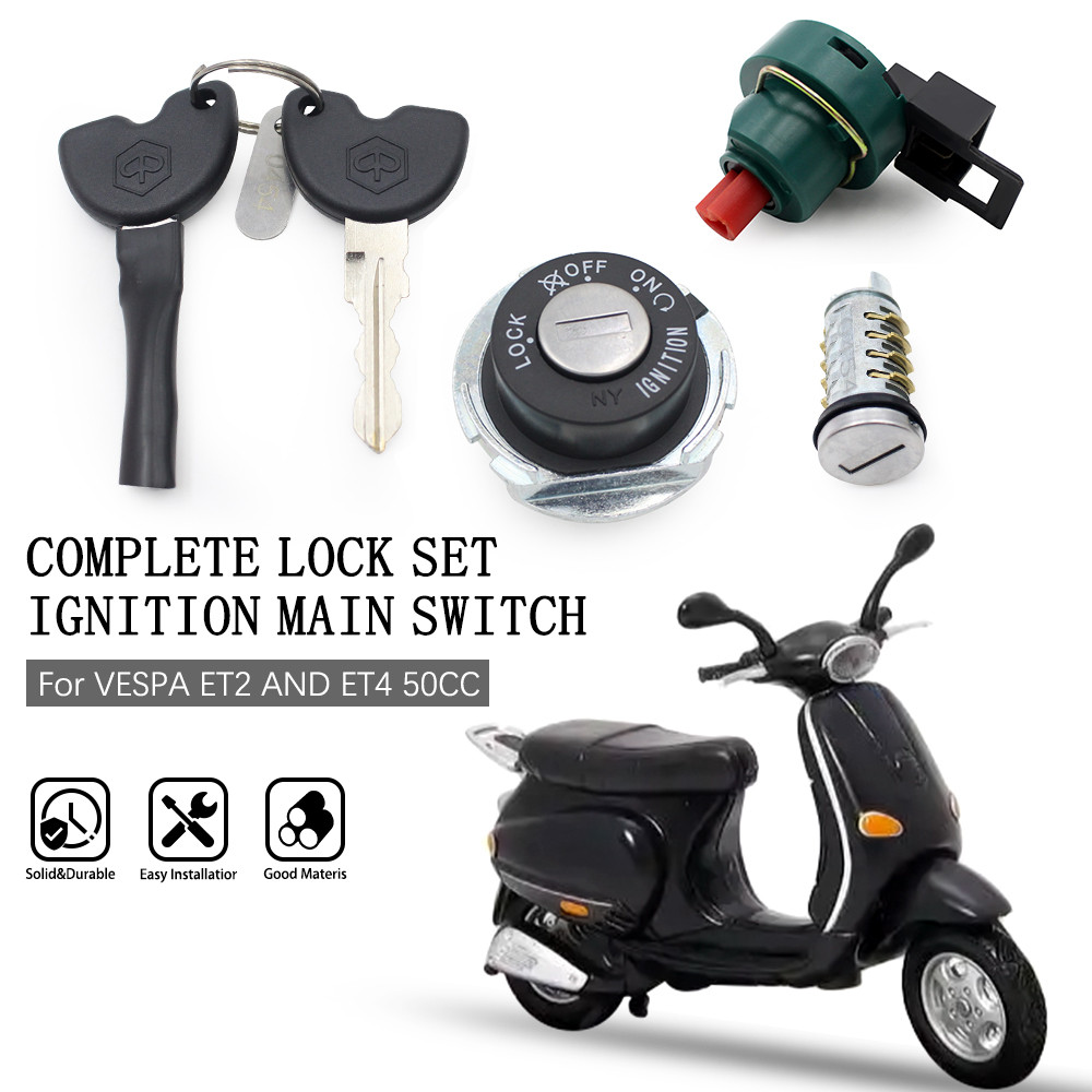 Motorcycle Ignition Switch Seat Gas Fuel Tunk Cap Lock With Key Set for ...