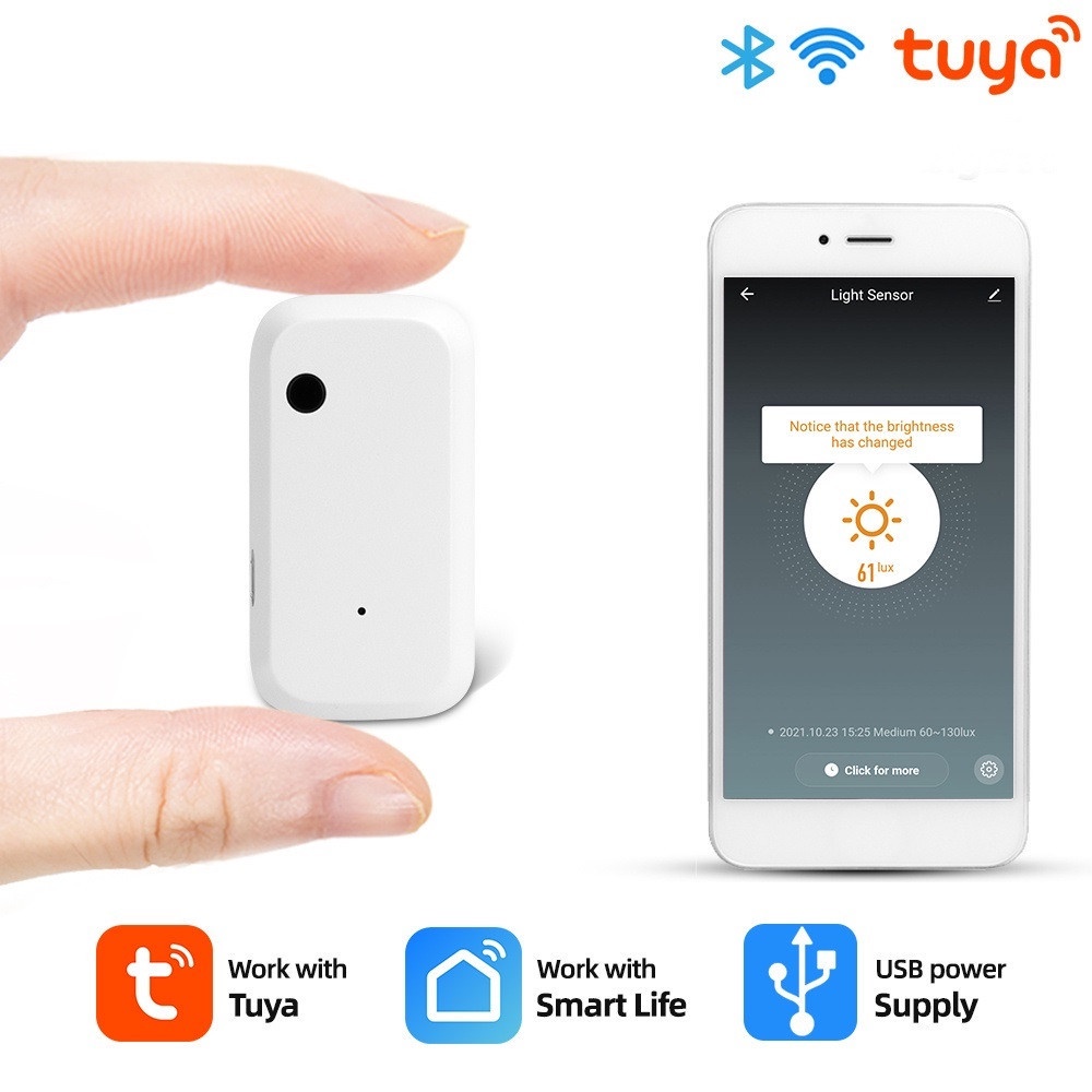 Tuya Wifi Light Sensor Smart Illuminance Brightness Detector Linkage ...