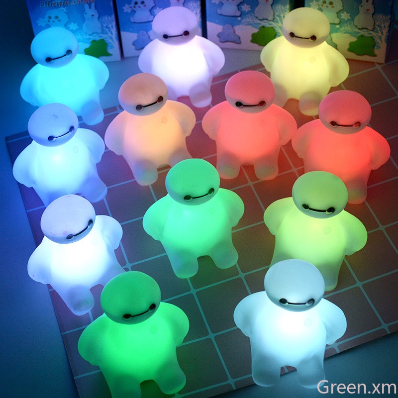【hot】BayMax 7 Color LED Night Light Children cute Cartoon lamp Bedroom ...